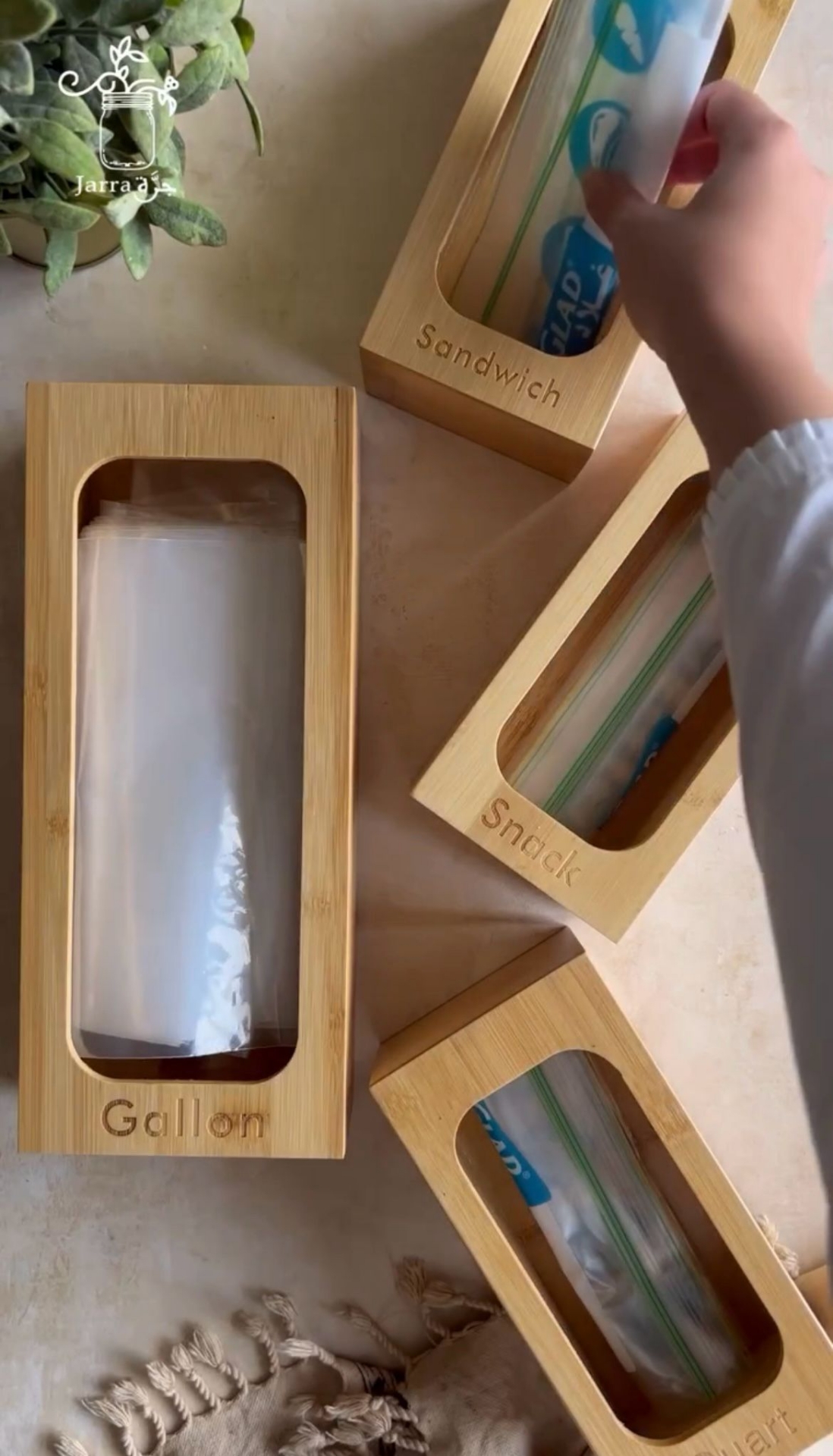 Jarra. Bags organizer 4 Boxes