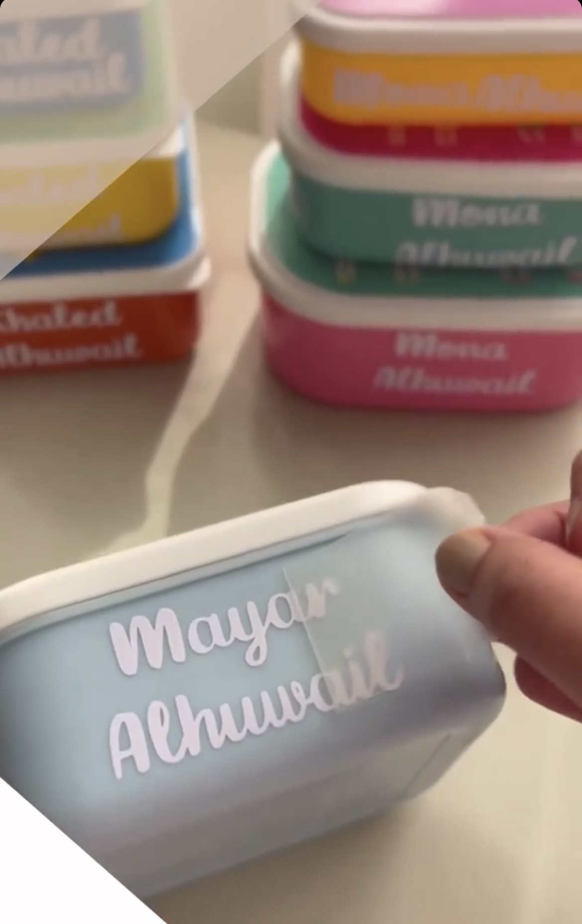 Jarra. Lunch box label