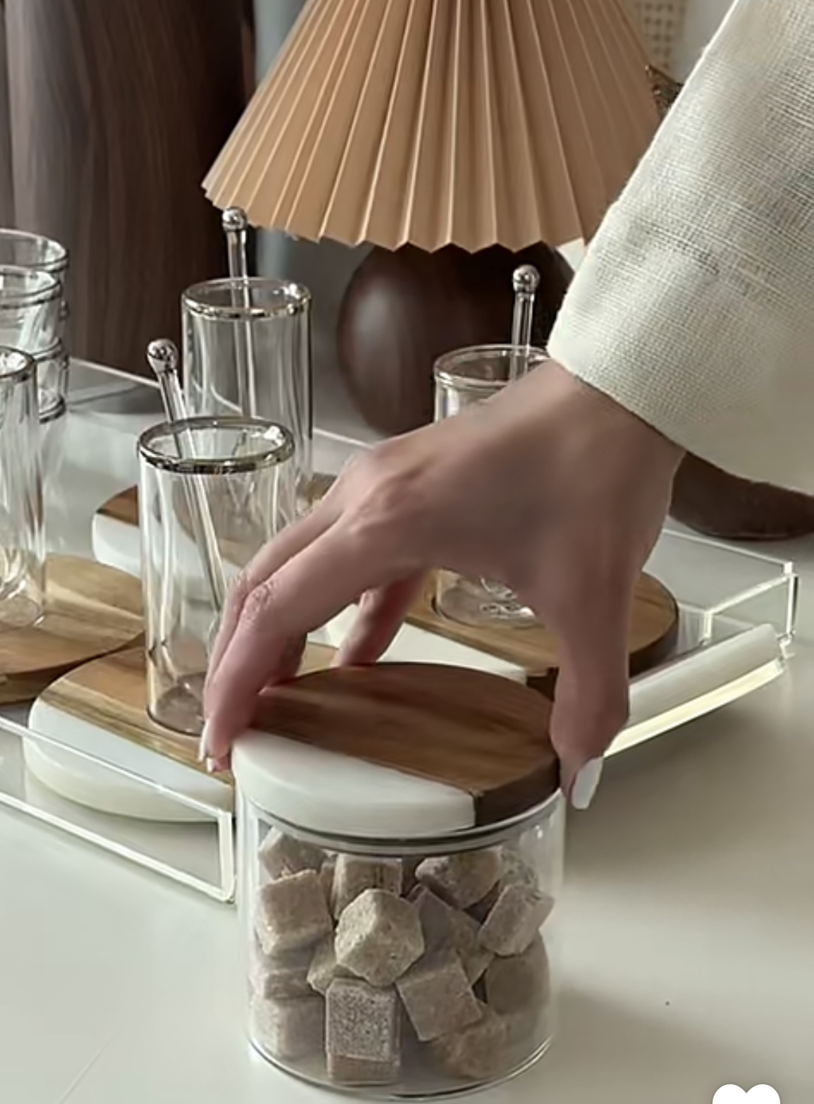 Jarra. Istikana set gift