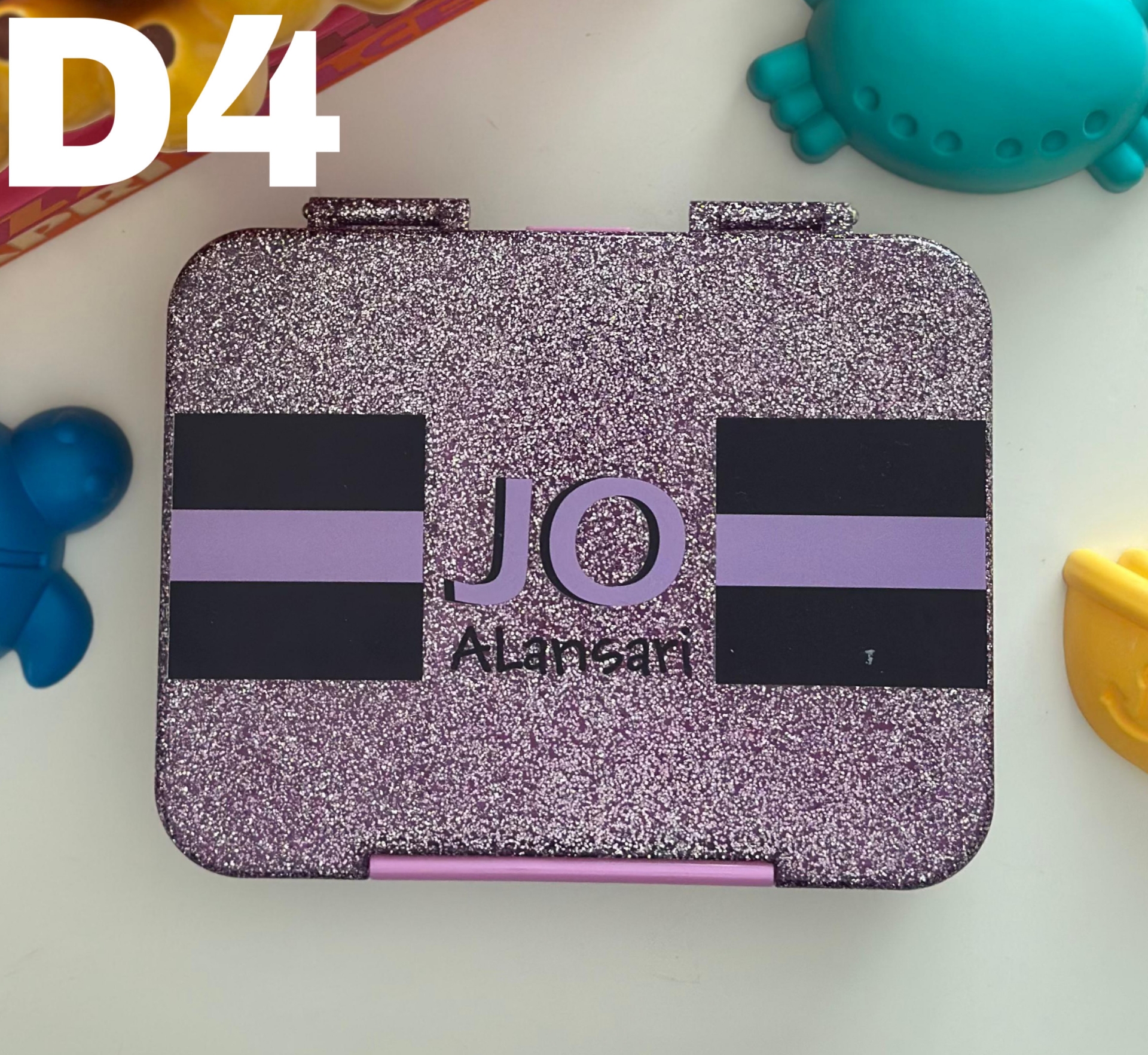 Jarra. Glitter Lunch Box Set